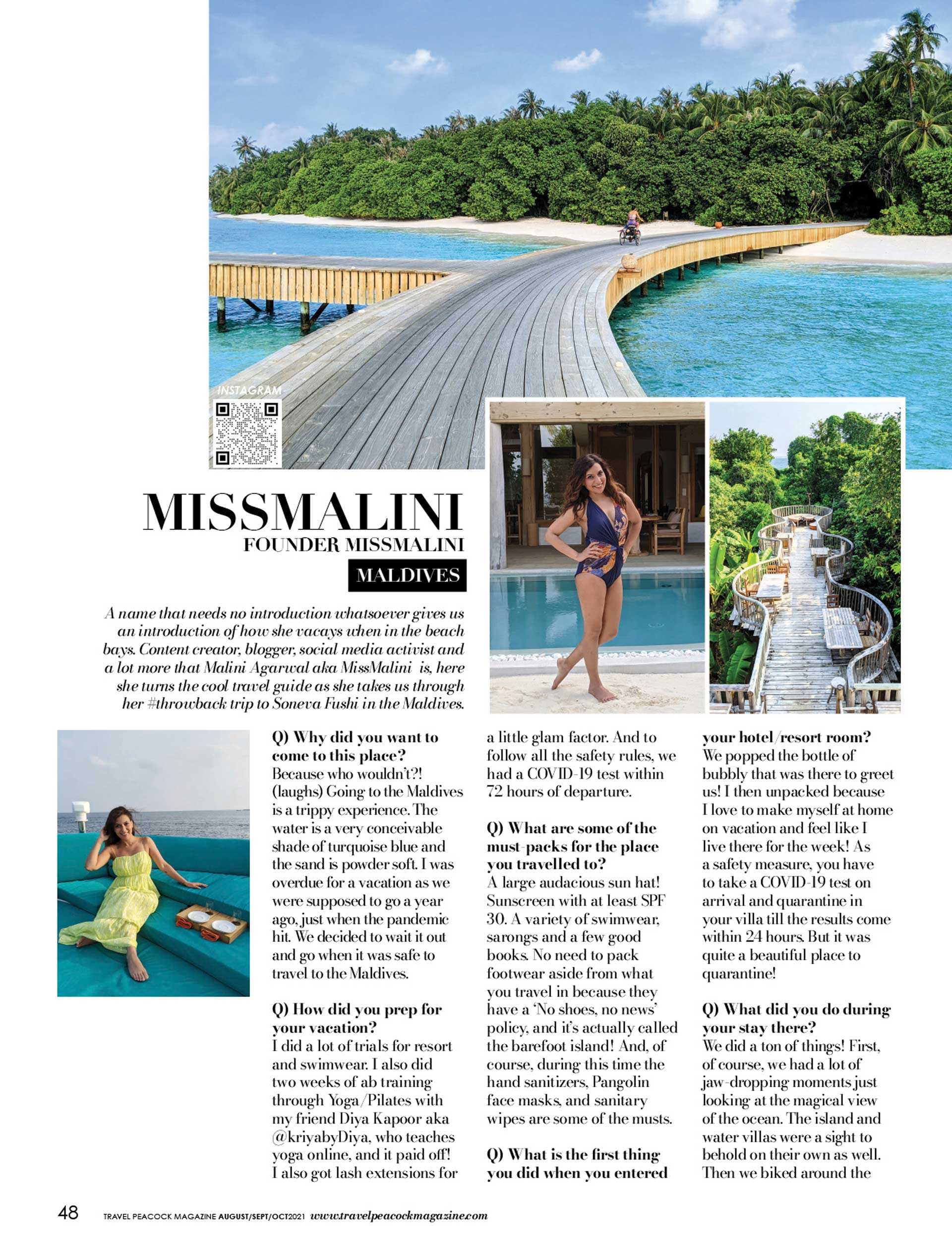 MISSMALINI IN MALDIVES - FOUNDER MISSMALINI - TPM