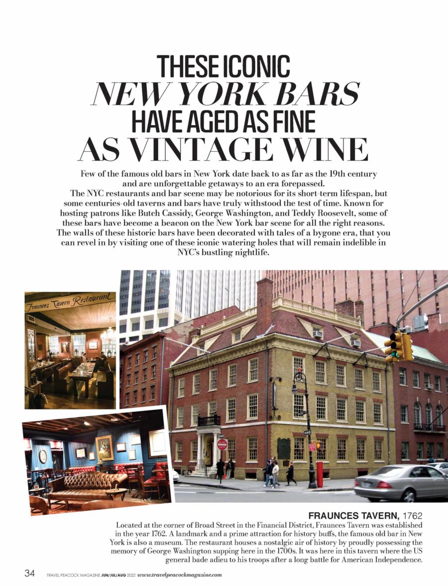 THESE ICONIC NEW YORK BARS HAVE AGED AS FINE AS VINTAGE WINE - TPM