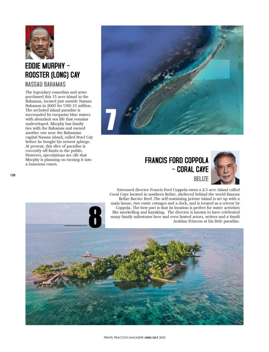 MOST LUXURIOUS CELEBRITY-OWNED PRIVATE ISLANDS