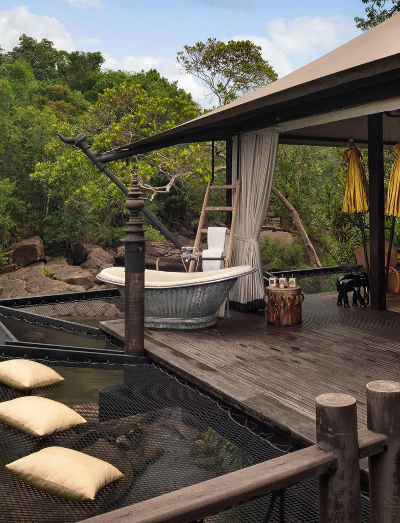 The bon vivants have coined the term "glamping"