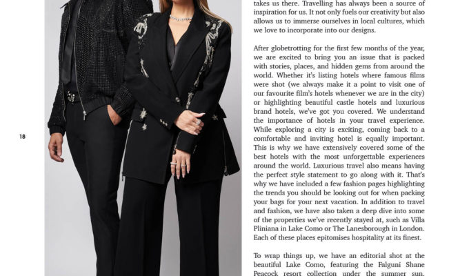 Travel Peacock Magazine - Editor's Note