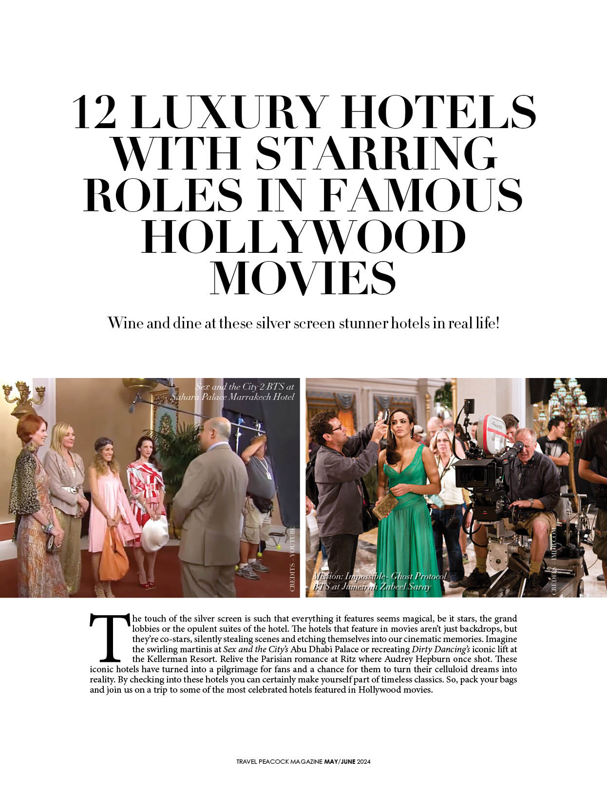 12 LUXURY HOTELS WITH STARRING ROLES IN FAMOUS HOLLYWOOD MOVIES - TPM