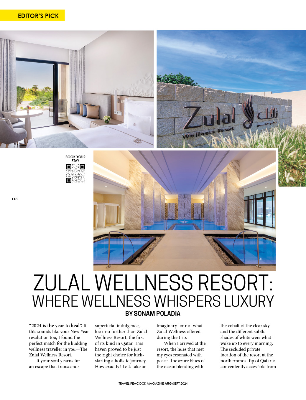Zulal wellness resort: where wellness whispers luxury